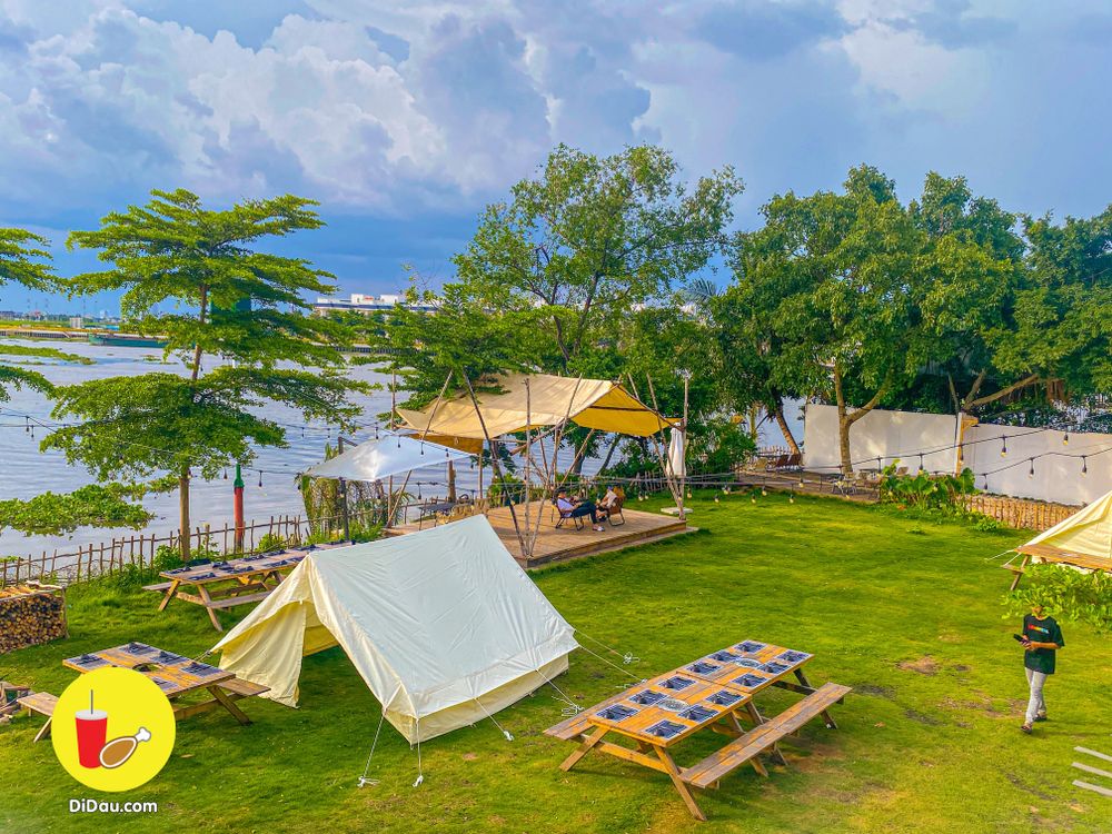 Chill một buổi chiều cùng chiếc ĐẨU CAMPING - Quán Lẩu & Nướng view bờ ...